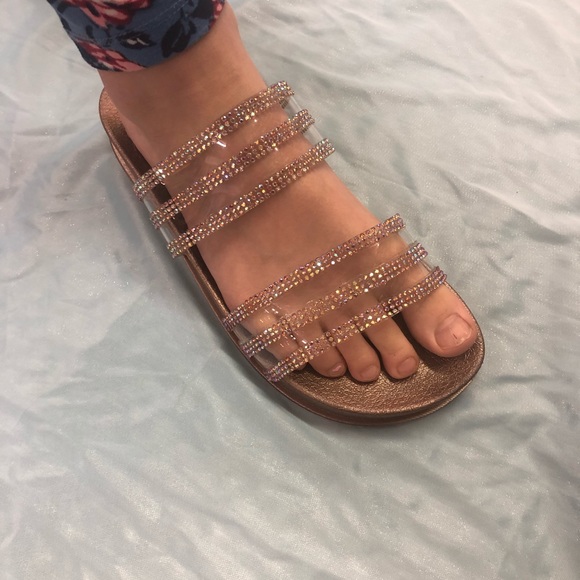 Shoes | H2k Rhinestone Sandal | Poshmark